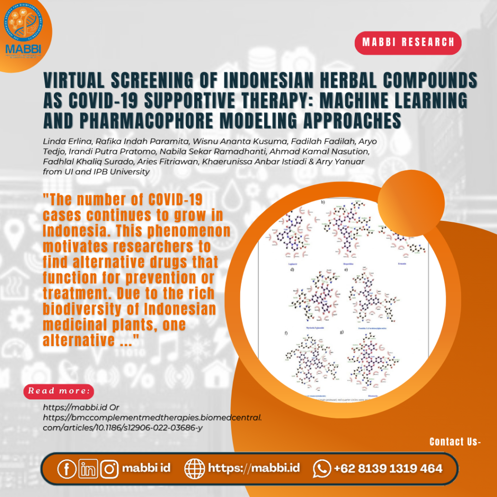 Virtual Screening of Indonesian Herbal Compounds as COVID-19 Supportive ...